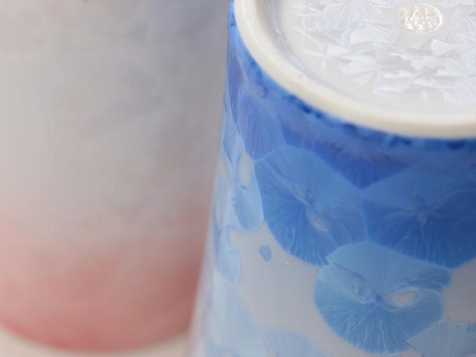 [Limited] HANA KESSHO Free-cup - pair (handcrafted) - JAPANESE GREEN TEA | HIBIKI-AN